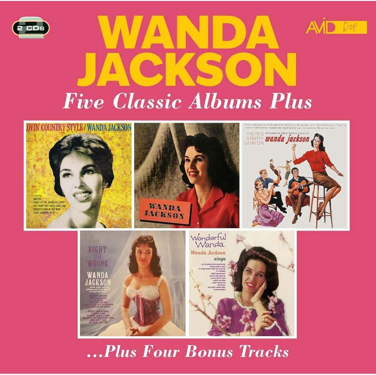 Wanda Jackson - Five Classic Albums plus - 2CD – Encore Records Ltd