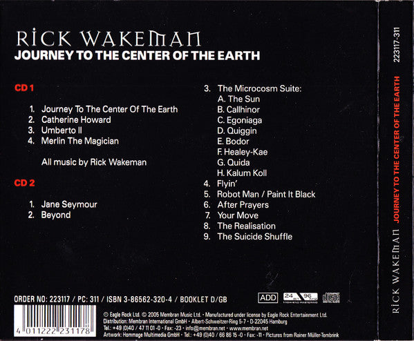 USED 2CD - Rick Wakeman – Journey To The Center Of The Earth – Encore ...