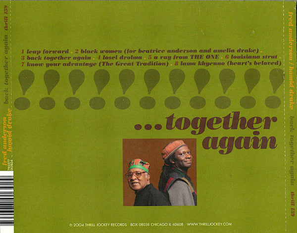 USED 2CD - Fred Anderson / Hamid Drake – Back Together Again – Encore ...