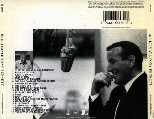 Tony Bennett – The Ultimate Tony Bennett - USED CD – Encore Records Ltd